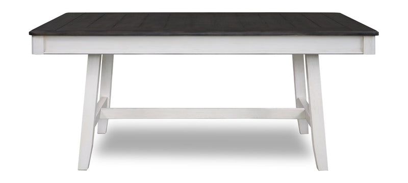 Echo Dining Table with Storage Drawers, Wood, Trestle Base, 70"W - ... - The Brick