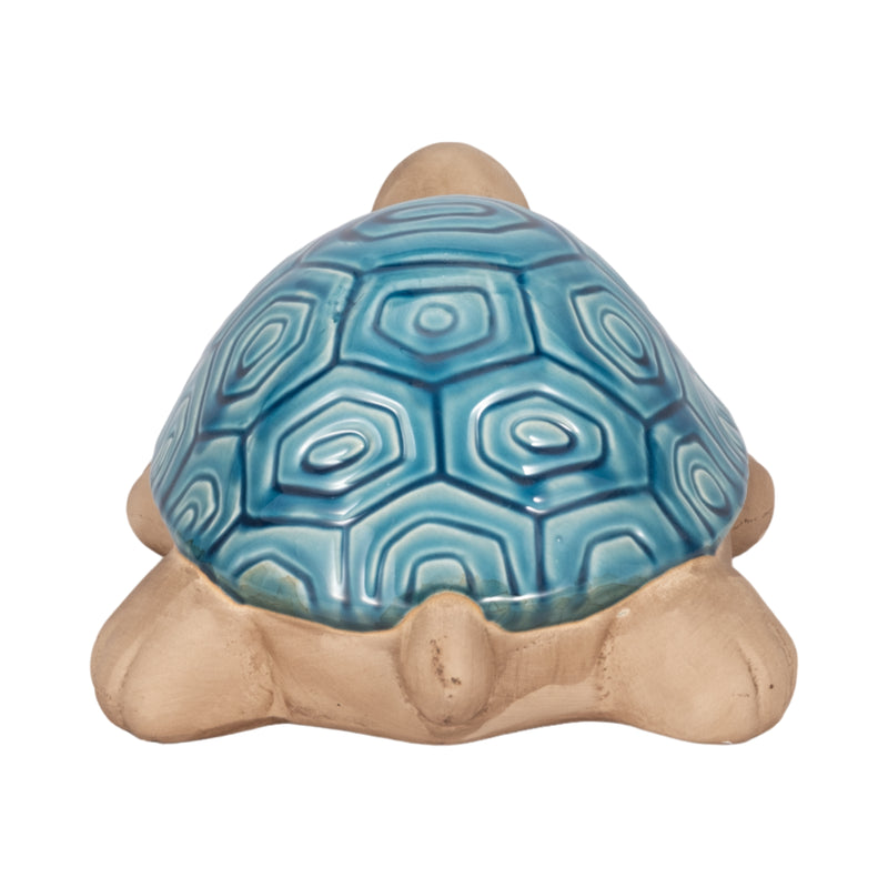 Ceramic 13" Tortoise - Turquoise - The Brick