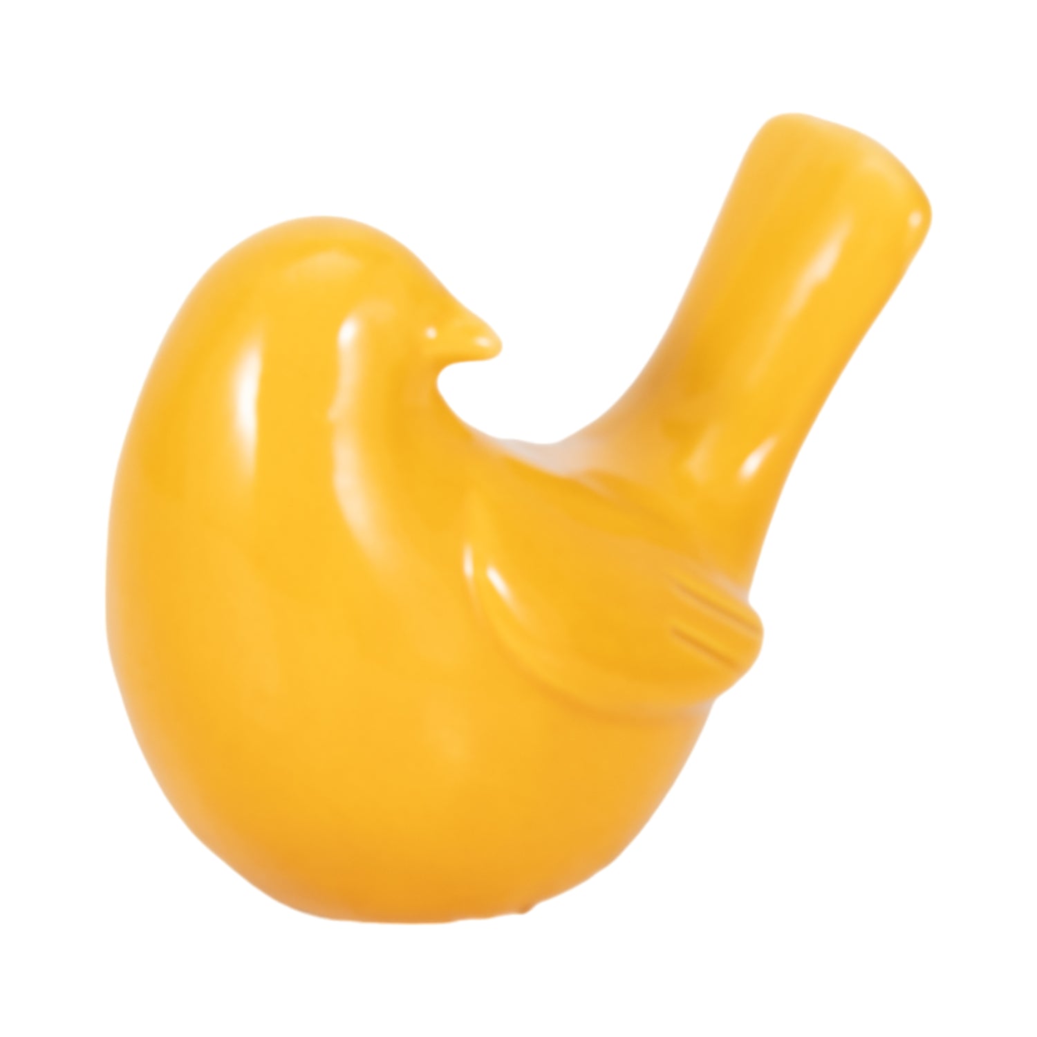 Ceramic 5" Side View Bird - Mustard - The Brick