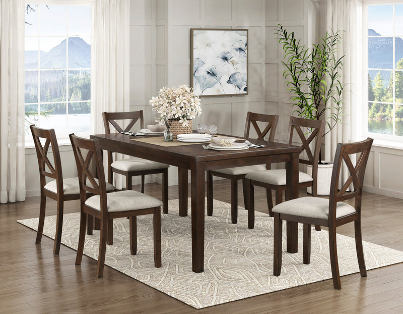 Vintner 7pc Pack Dining Set, Dark Cherry - The Brick