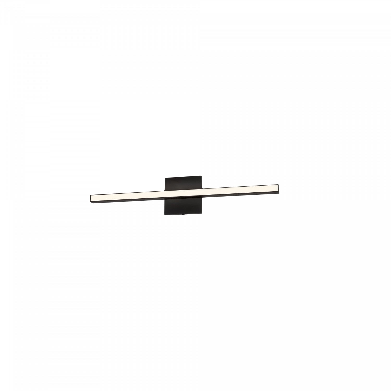 Dainolite Arandel Vanity Light 18w LED Matte Black White Acrylic Di ...