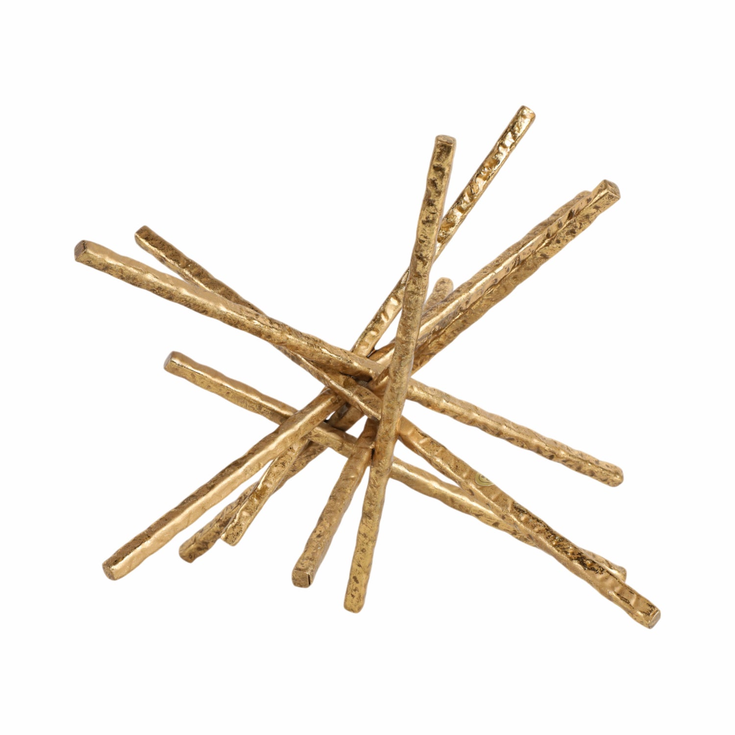 Iron 9" Abstract Bar Tabletop Decor - Gold - The Brick