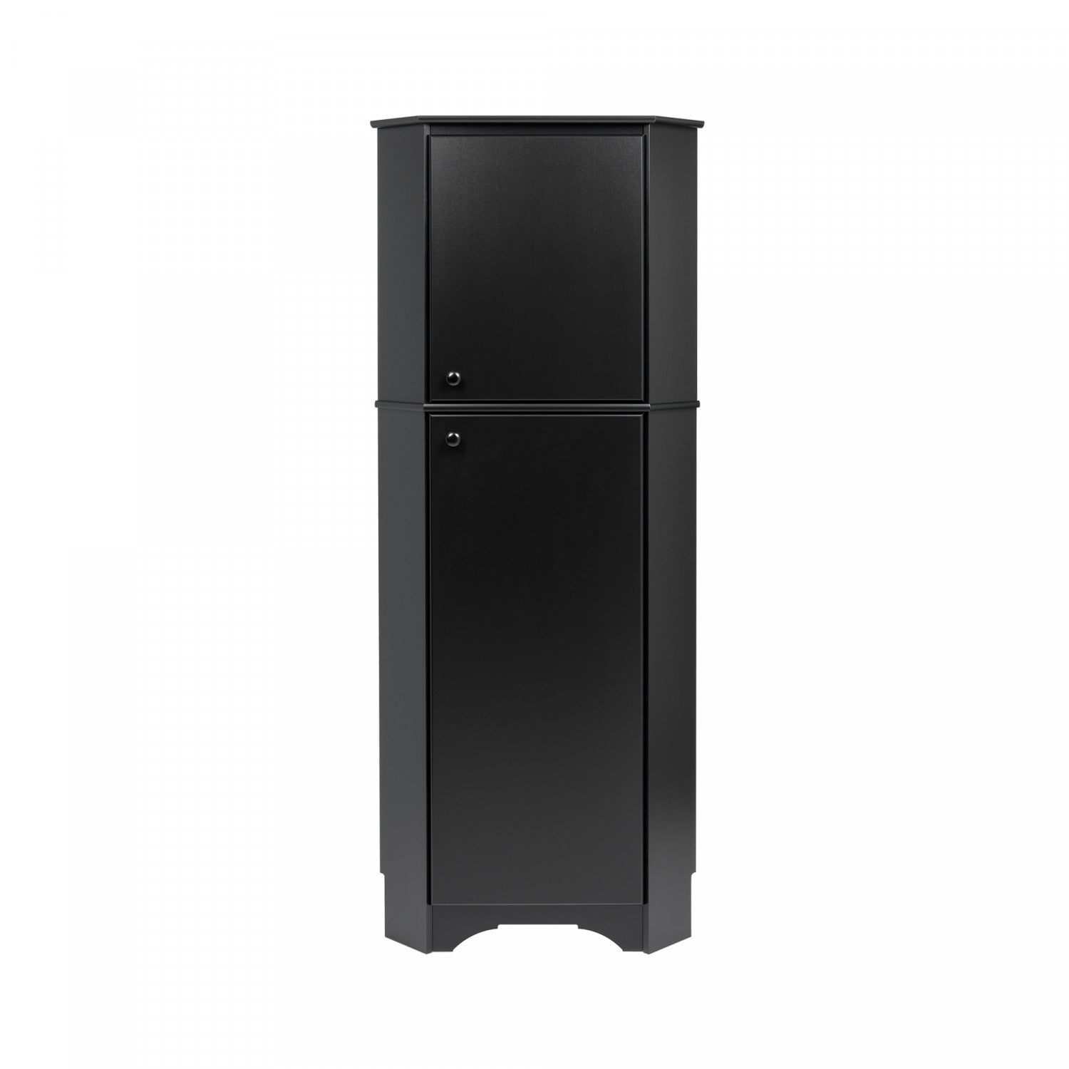 prepac BSCC 0605 1 Elite Tall 2 Door Corner Storage Cabinet Black