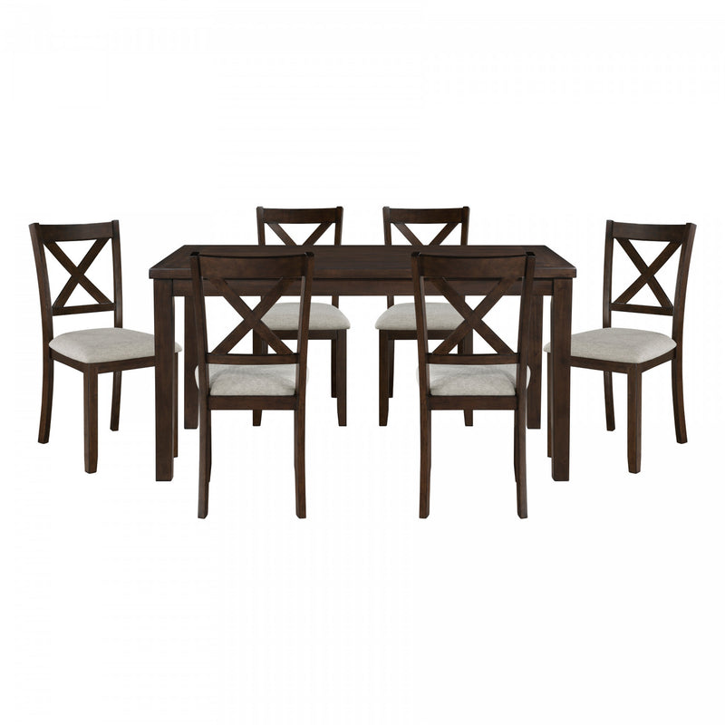 Vintner 7pc Pack Dining Set, Dark Cherry - The Brick
