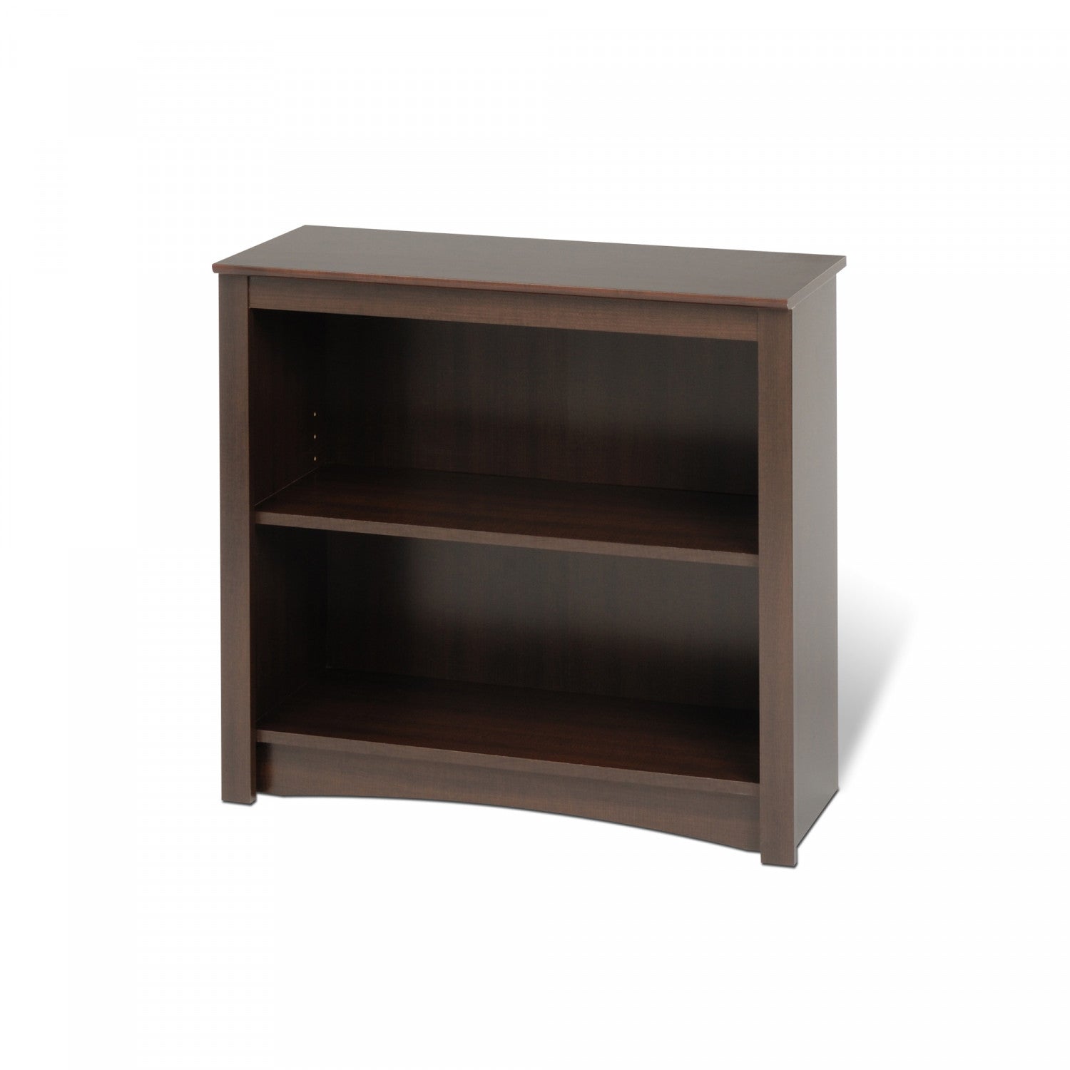 Espresso wood bookshelf store