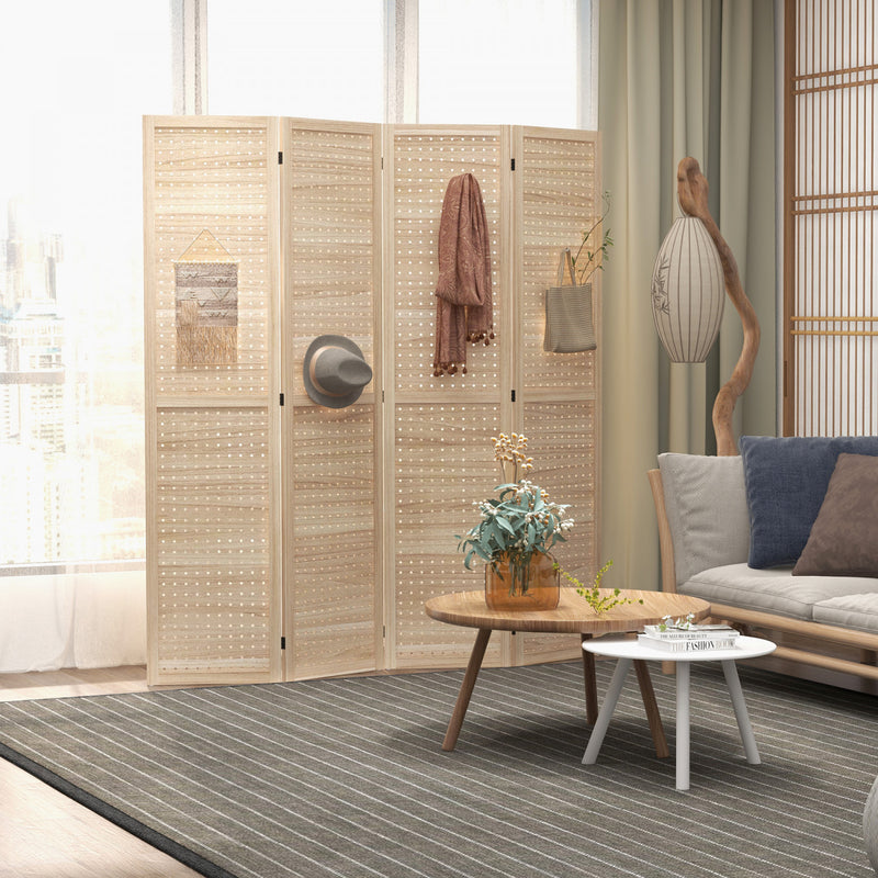Homcom Wood Privacy Screens, Room Divider And Privacy Screens - The Brick