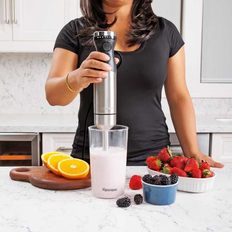 Kenmore Imersion Blender with Chopper, Whisk & Beaker - KKIBC5SS - The ...