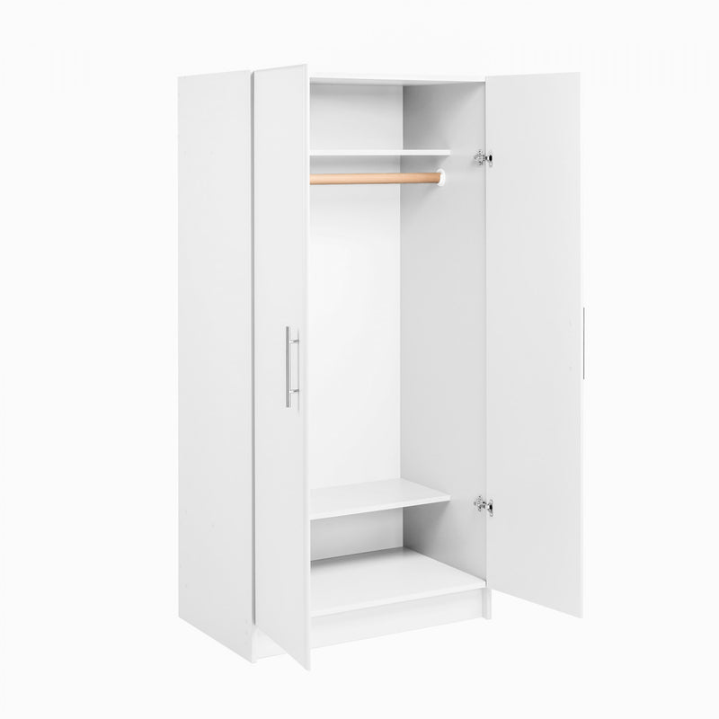 Elite 32" Wardrobe Cabinet - White - The Brick