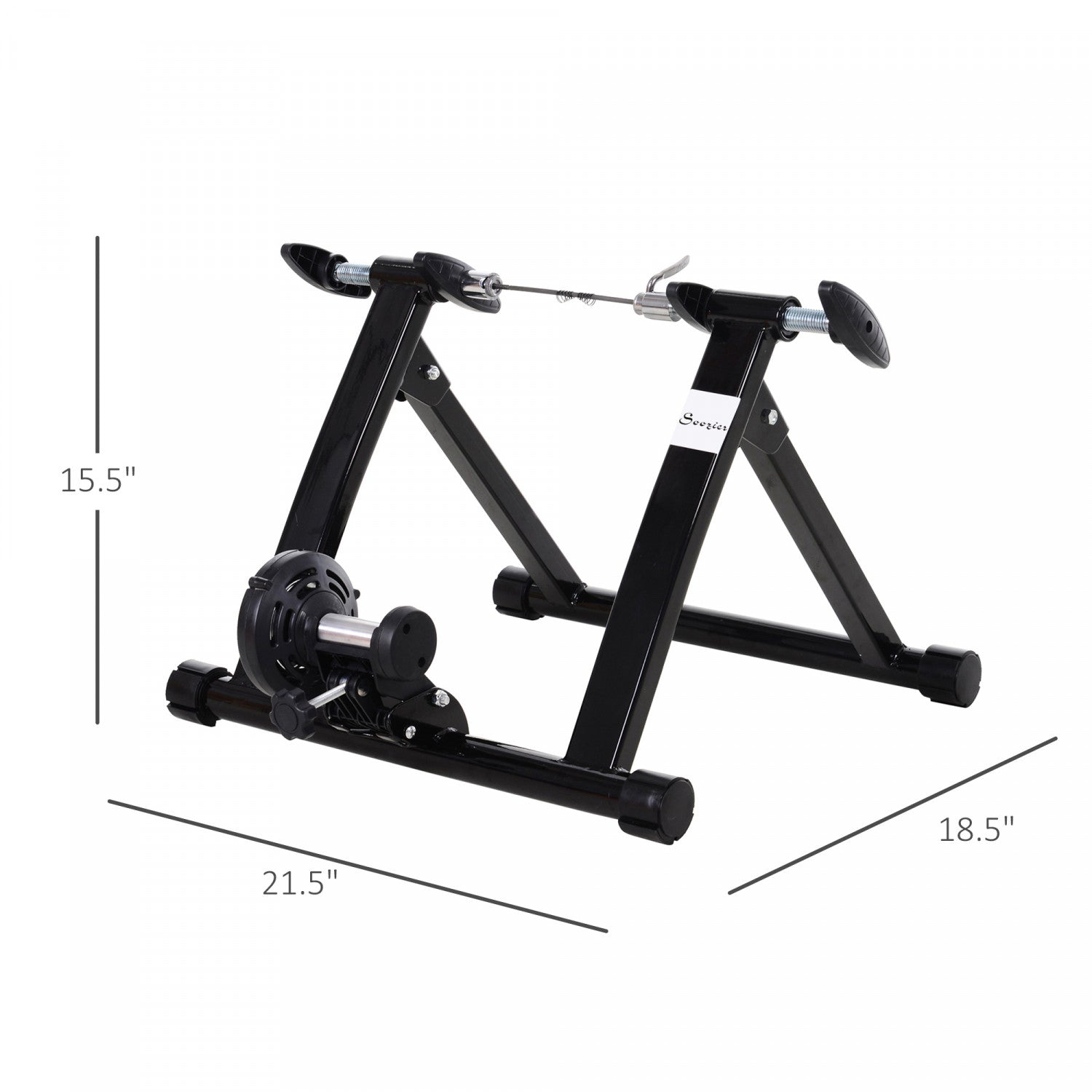 Soozier Foldable Indoor Bike Trainer, Stationary Bicycle Stand For ...