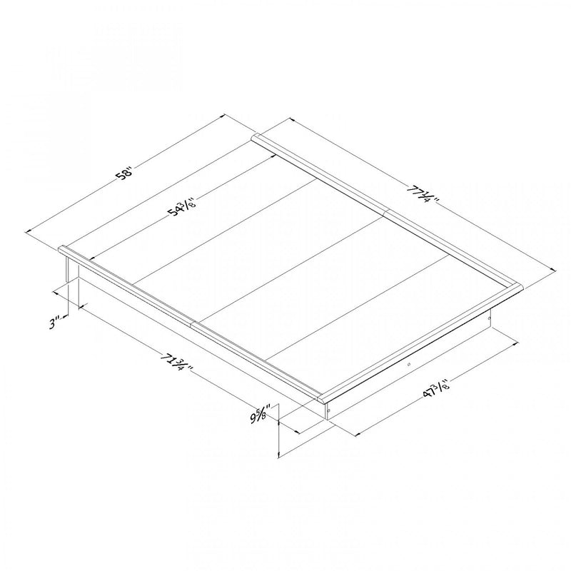 Step One Platform Bed - Pure Black - The Brick