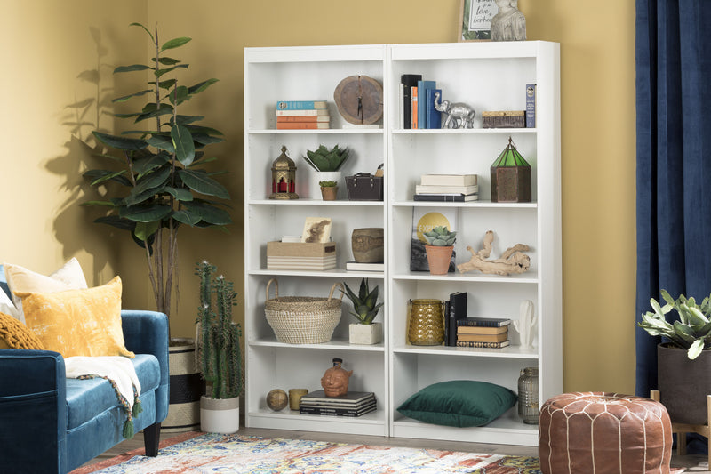 Axess 5-shelf Bookcase - Pure White - The Brick