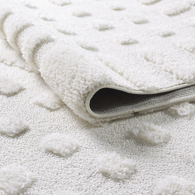 Lola Plaid Cream Shag Area Rug - 6'7" x 9'6" - The Brick