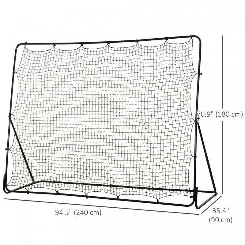 Soozier 8' X 6' Soccer Rebounder Net, Adjustable Bounce Back Net - The ...
