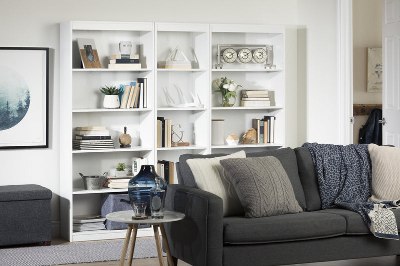 Axess 5-shelf Narrow Bookcase - Pure White - The Brick