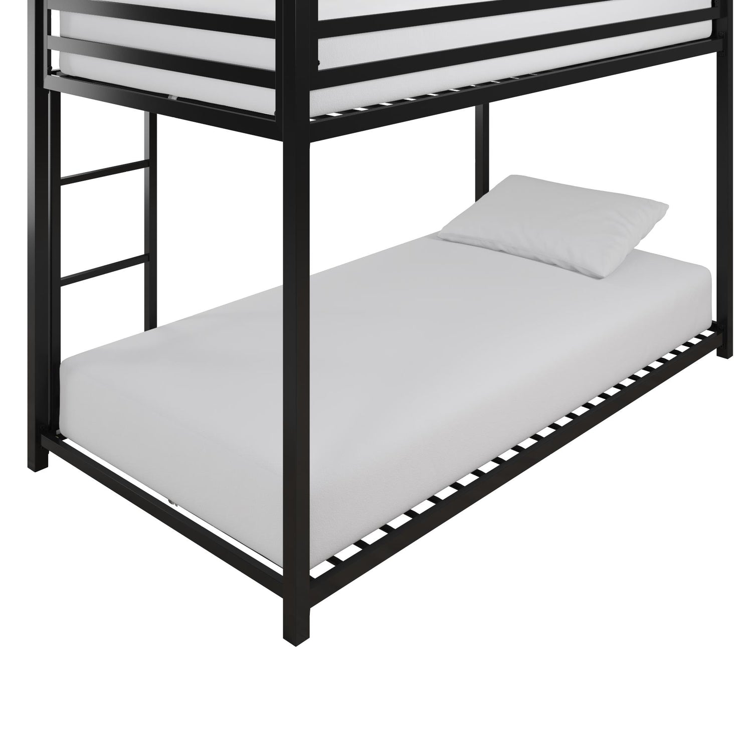 DHP Miles Metal Twin Twin Bunk Bed Black The Brick