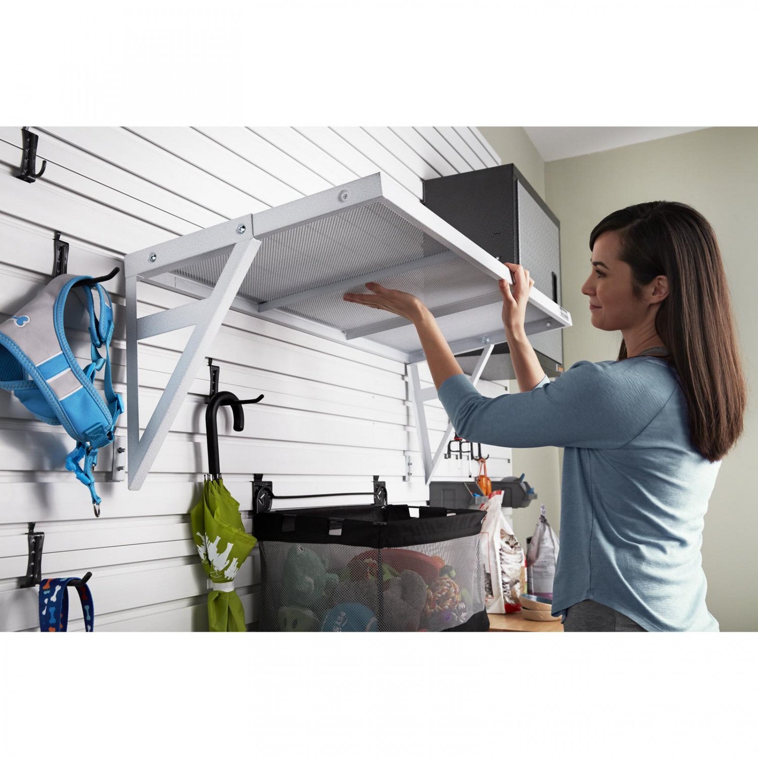 Gladiator 45" Gearloft™ Shelf - Hammered White - The Brick