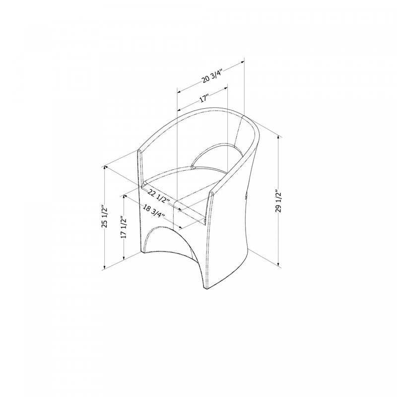 Dalya Patio Chair - Burnt Orange | The Brick