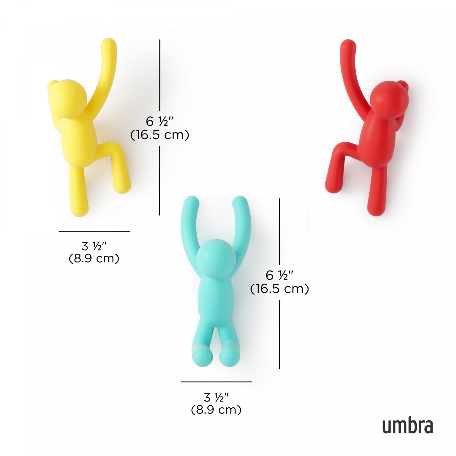 Umbra Buddy Wall Hooks - Multi-Colour - The Brick
