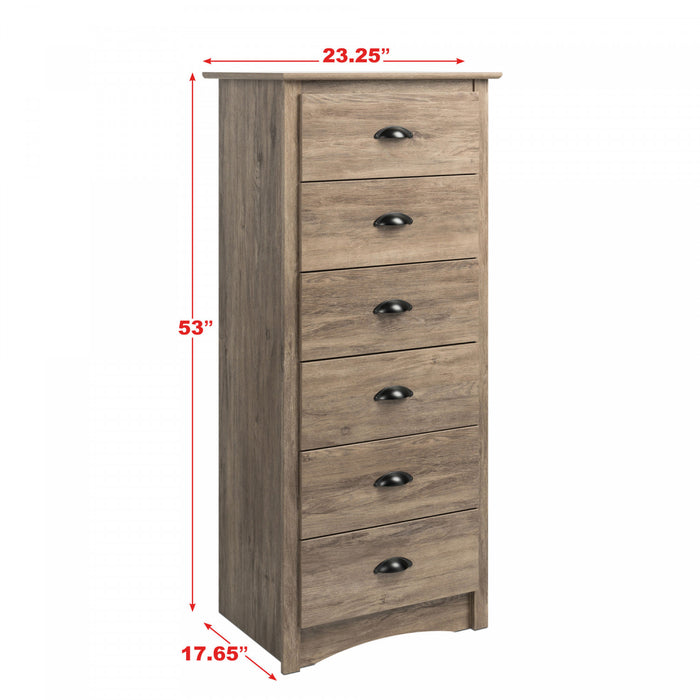 Salt Spring Tall 6-Drawer Chest - Drifted Grey | The Brick