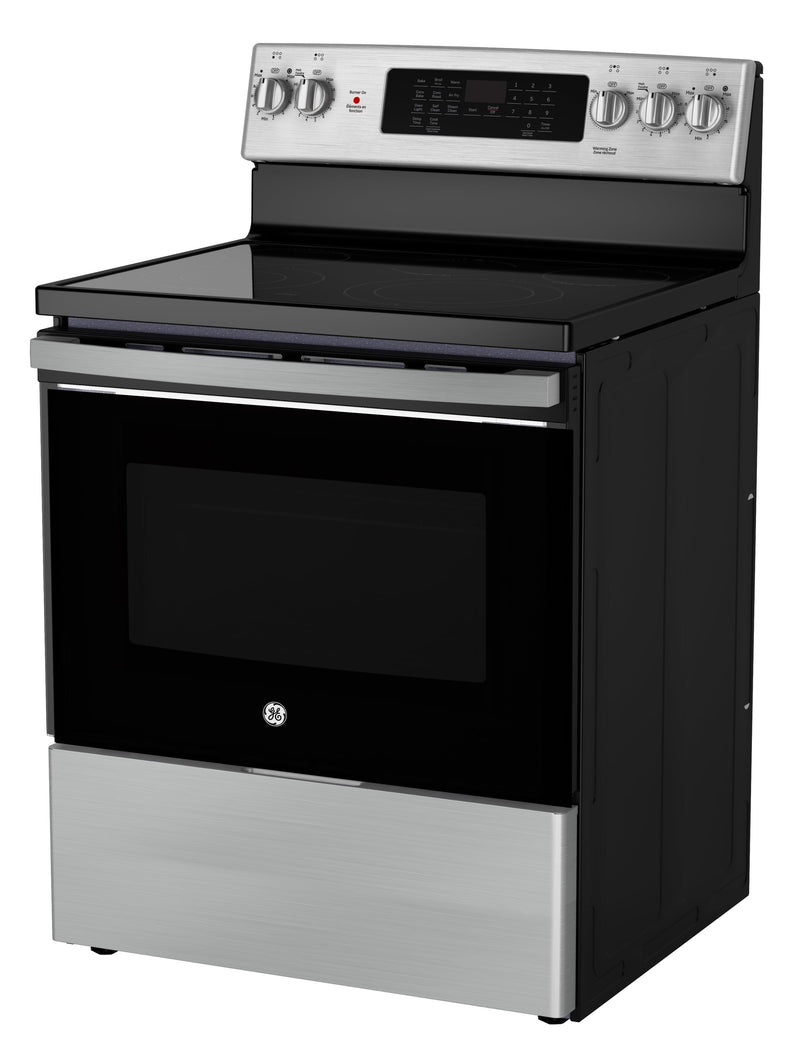 GE 5 Cu. Ft. Electric Range with True European Convection and Air F ...