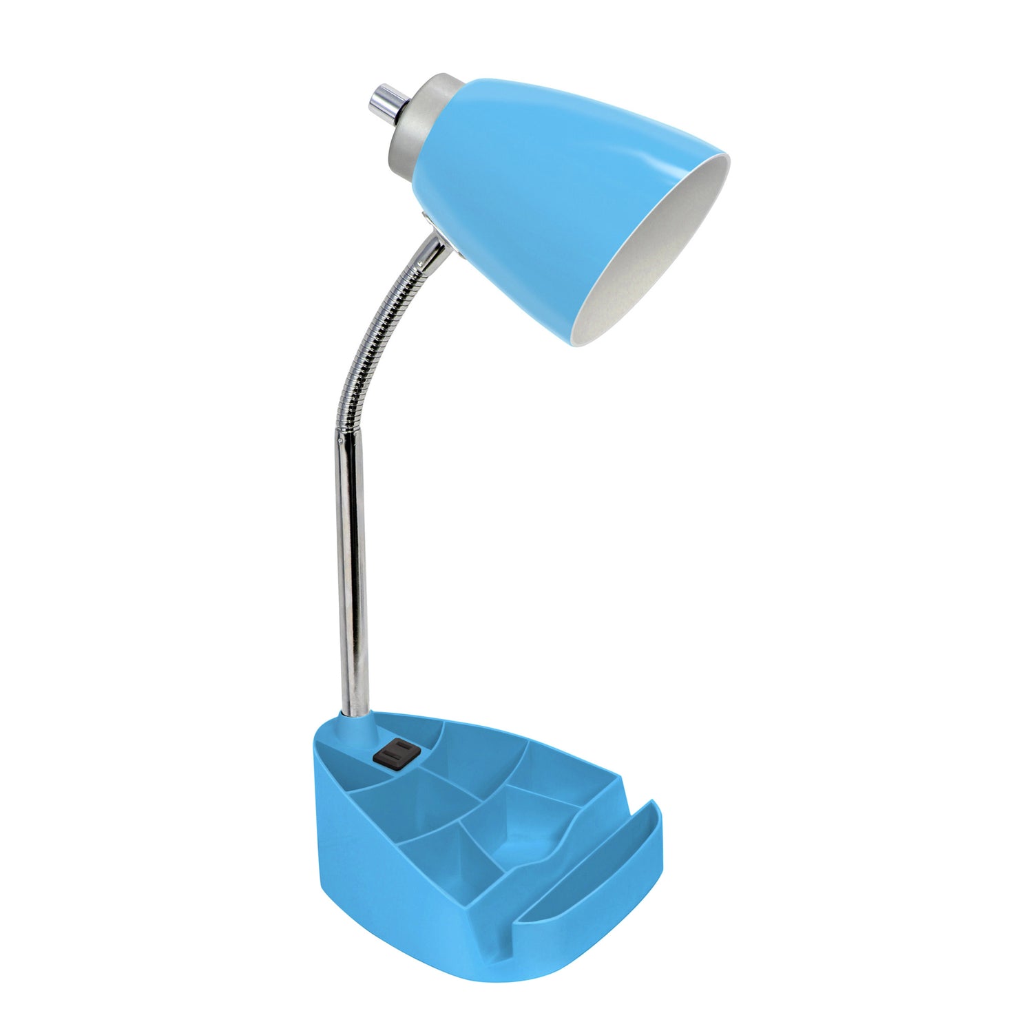 Limelights Gooseneck Desk Lamp with iPad Stand and Outlet - Blue - The ...