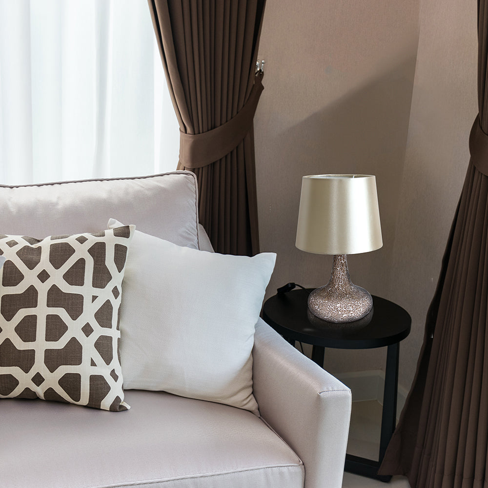 Simple Designs Mosaic Tiled Glass Genie Table Lamp - The Brick