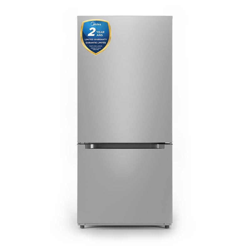 Midea 18.7 Cu. Ft. Bottom-Freezer Refrigerator - MRB19B7AST - The Brick