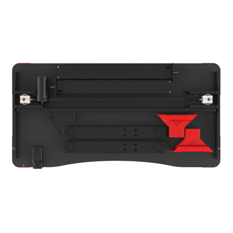 Tygerclaw Sit Stand Gaming Desk - Red - The Brick