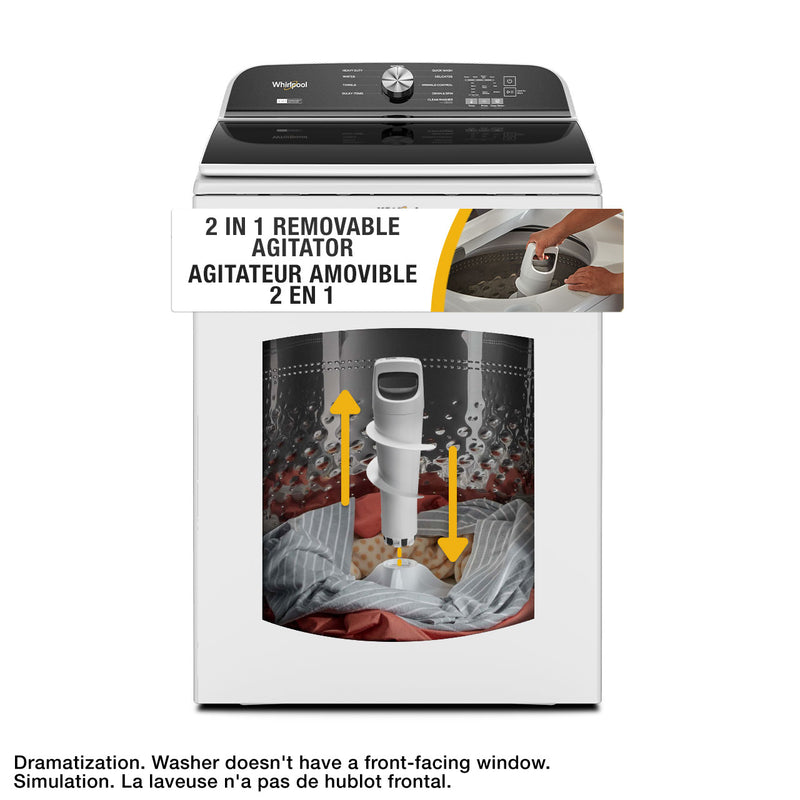 Whirlpool 6.1 Cu. Ft. Top-Load Washer with Removable Agitator - WTW ...