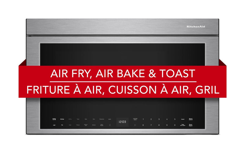 KitchenAid Multifunction Smart Flush Mount Over-the-Range Microwave ...