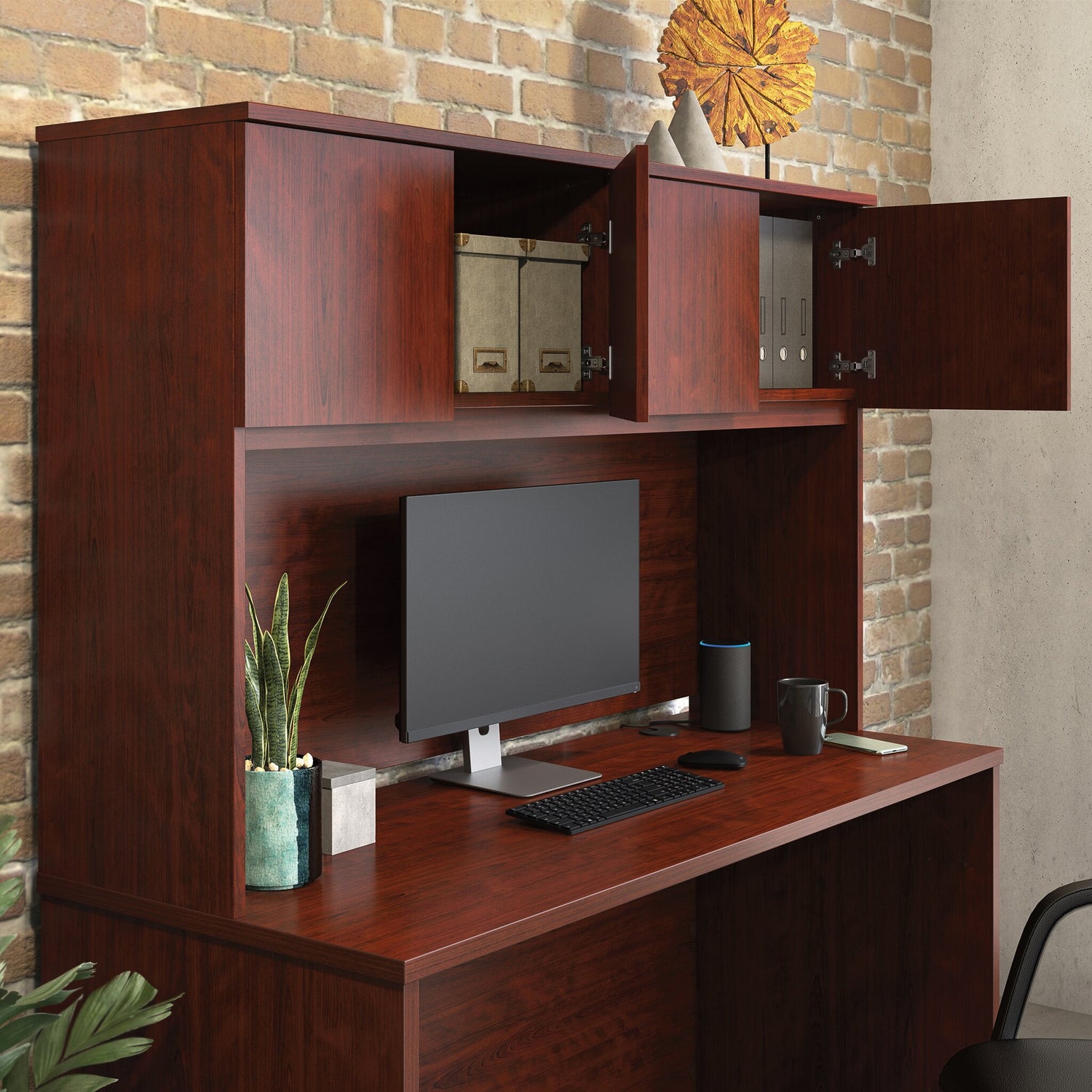 Affirm 59.06" Commercial Grade Office Hutch with 2 Cabinets - Class ...