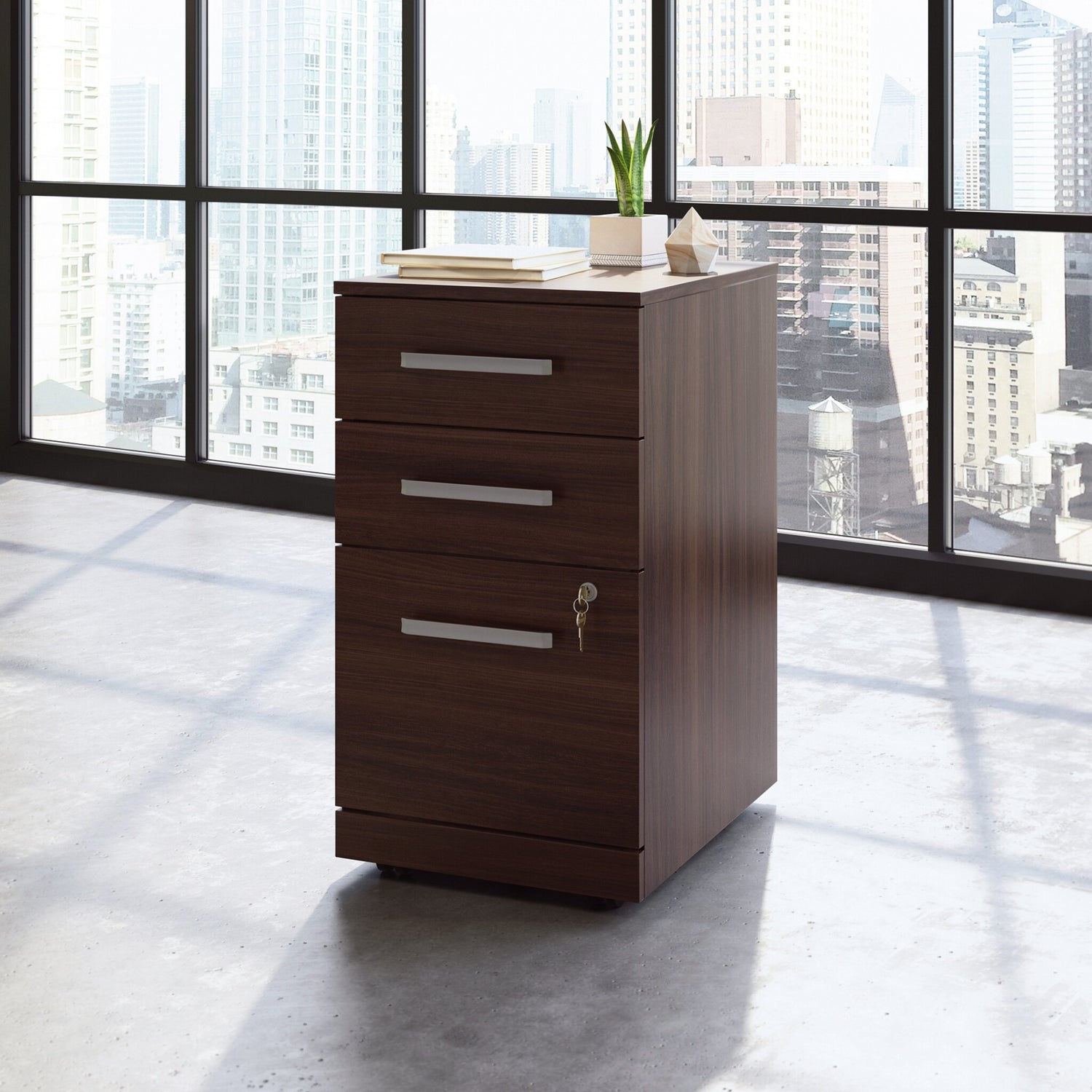 Affirm 15.55" Commercial Grade 3-Drawer Filing Cabinet - Noble Elm ...