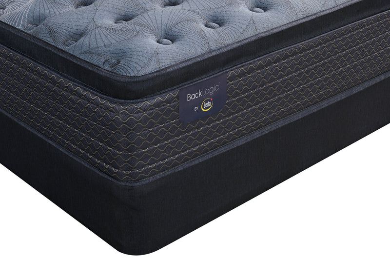 Serta Back Logic 2.0 Eurotop Firm Queen Mattress Set - The Brick