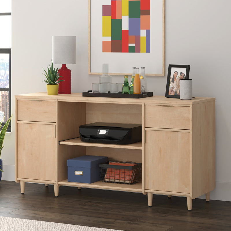 Clifford Place 59.06" Commercial Grade Credenza - Natural Maple - The Brick
