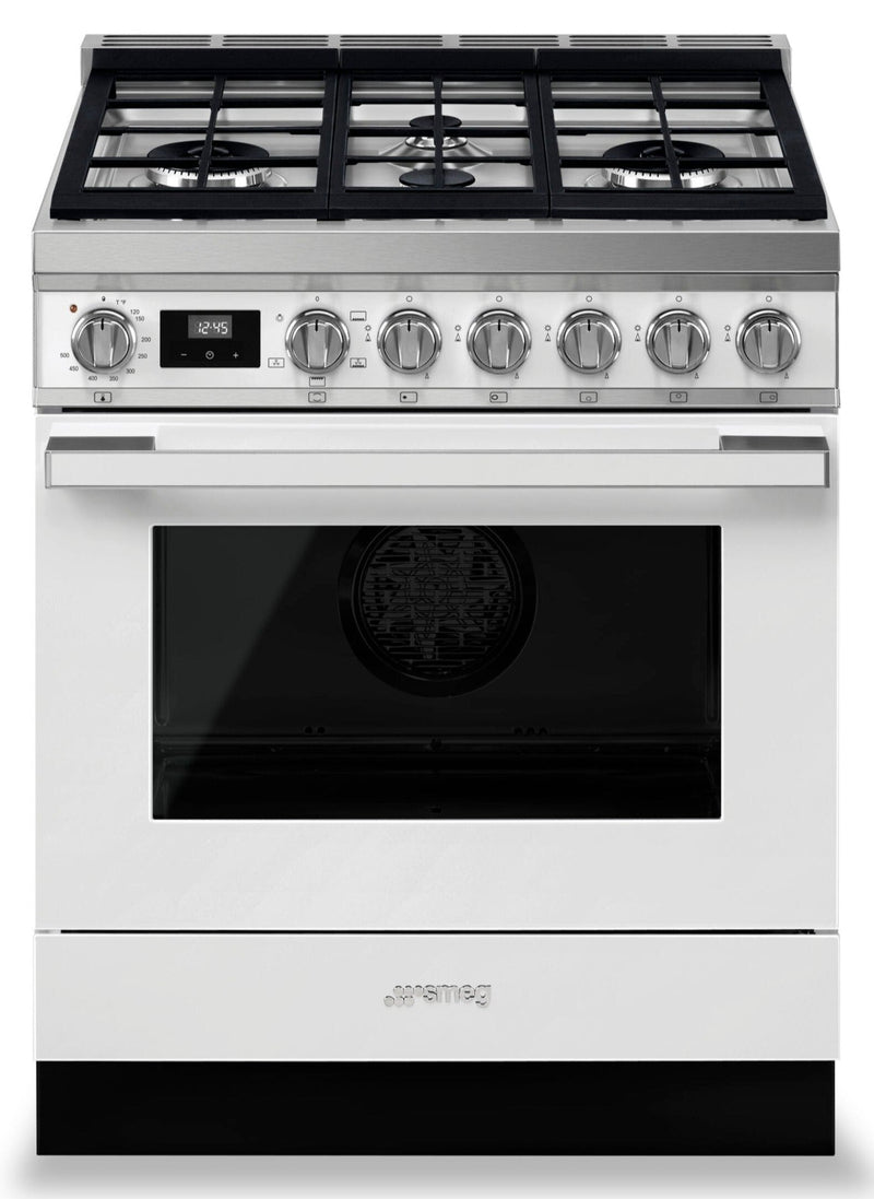 Smeg Portofino 3.6 Cu. Ft. Gas Range - CPF30UGGWH - The Brick