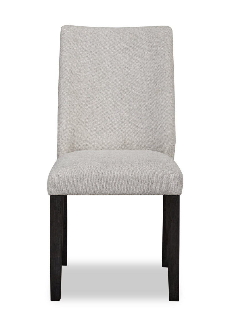 Emery Dining Chair with Polyester Fabric - Grey - The Brick