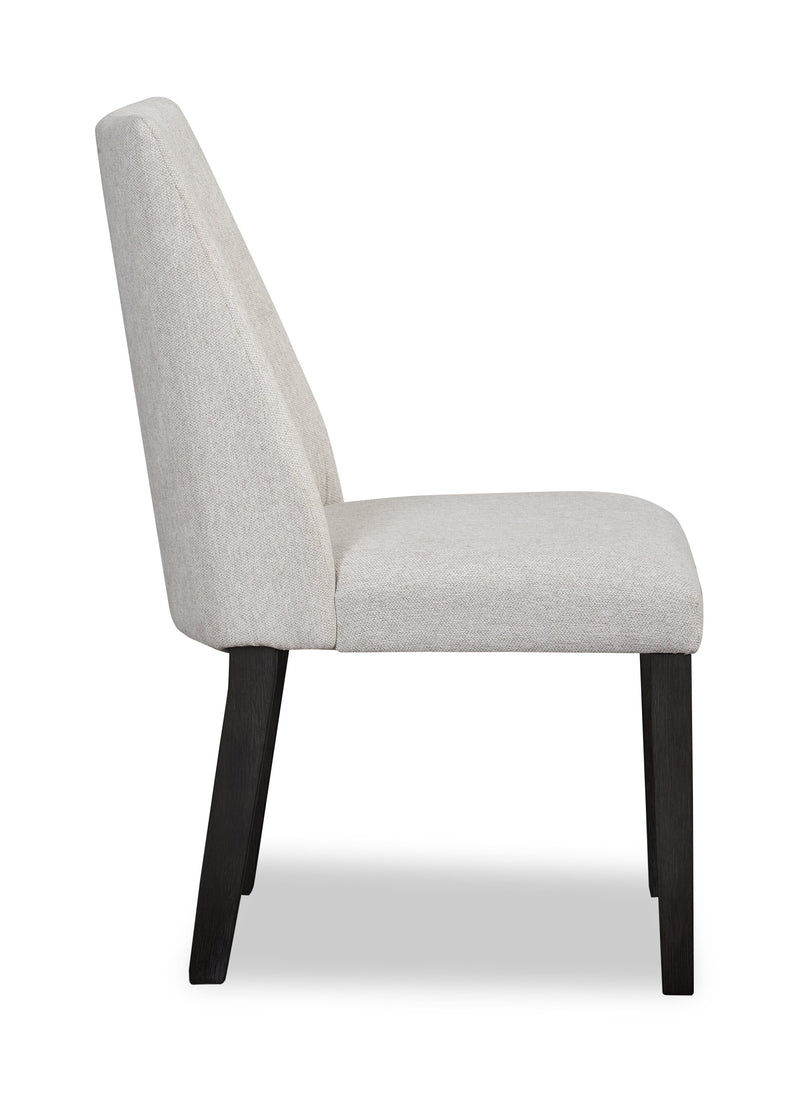 Emery Dining Chair with Polyester Fabric - Grey - The Brick