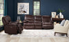 Franco Genuine Leather Power Recliner - Brown | The Brick