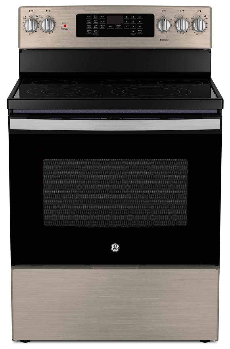 GE 5 Cu. Ft. Electric Range with True European Convection and Air F ...