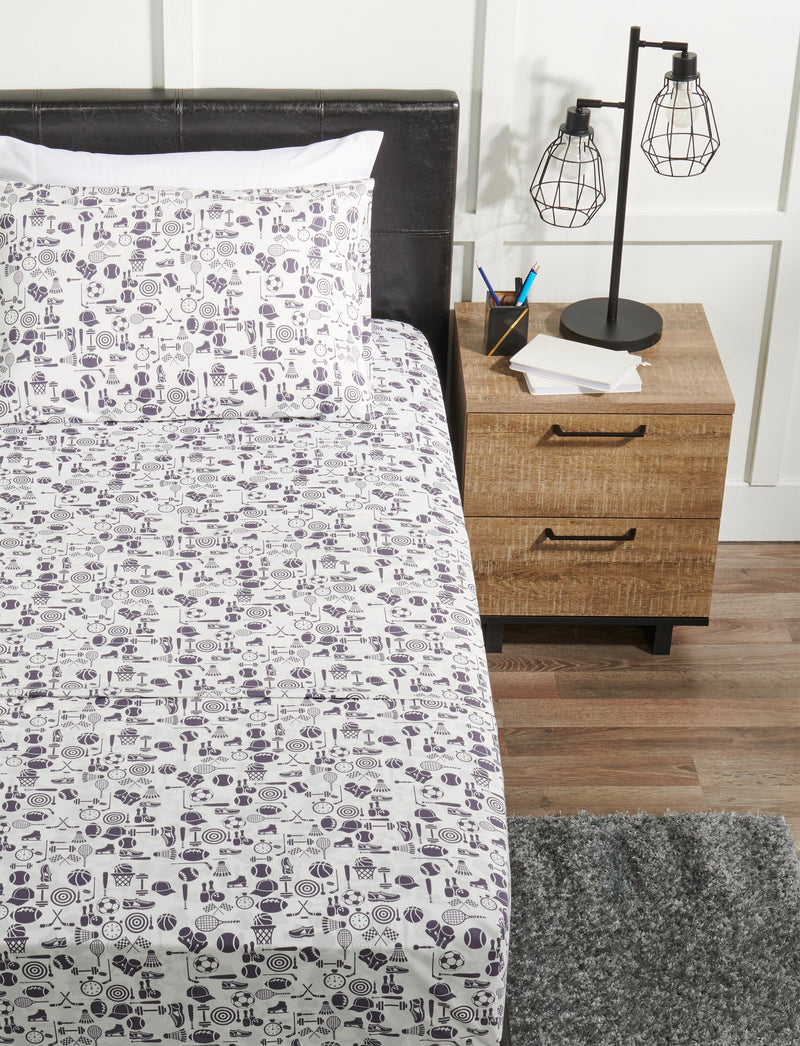 Joey 4-Piece Full Cotton Sheet Set | The Brick