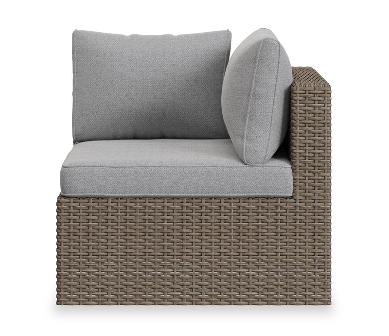 Naples Corner Outdoor Patio Chair - Hand-Woven Resin Wicker, UV & W ...