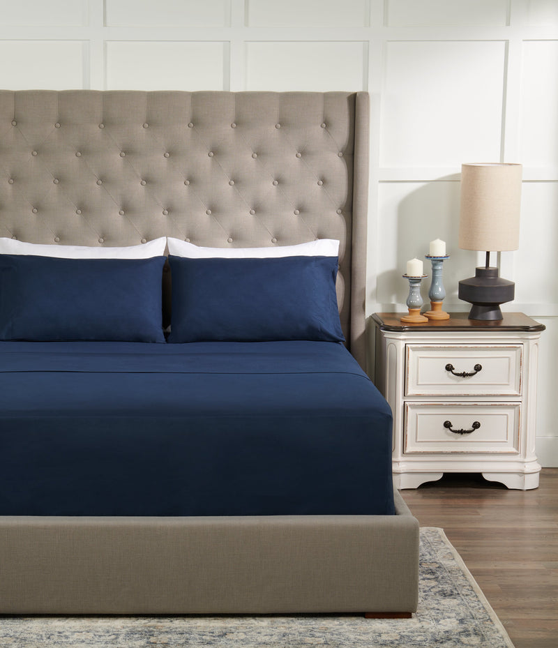 Masterguard® Ultra Advanced 3-Piece Twin Sheet Set - Navy - The Brick