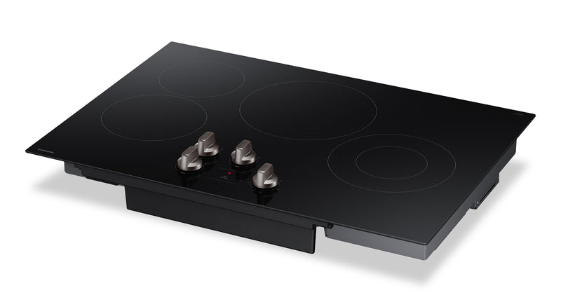 Samsung 30" 4-Element Electric Cooktop with Knob Controls - Black ...