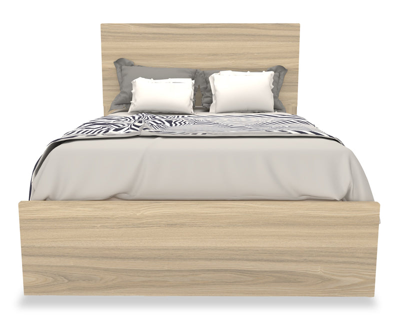 Riley 6pc Bedroom Set with Panel Bed, Dresser, Mirror & Nightstand ...