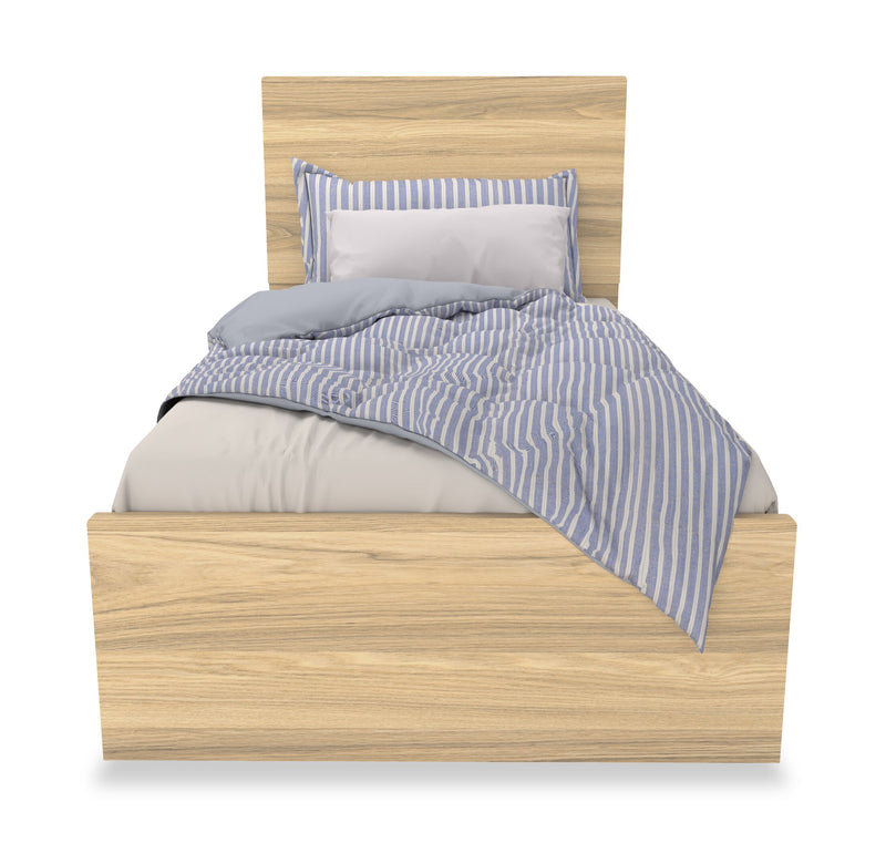 Riley 6pc Bedroom Set with Panel Bed, Dresser, Mirror & Nightstand ...