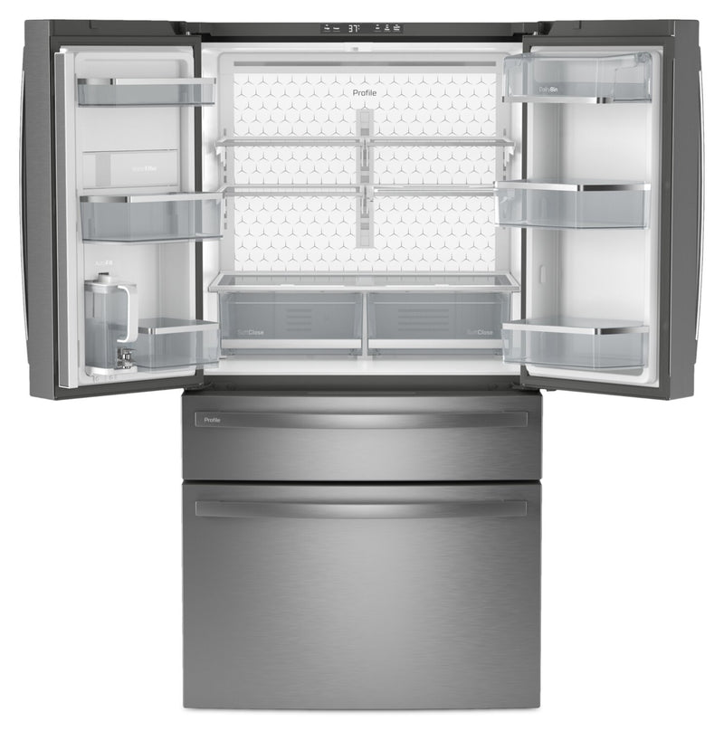 GE 36” 28.7 Cu. Ft. French-Door Refrigerator - Fingerprint Resistan ...