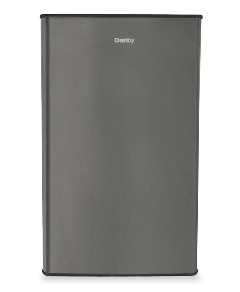 Danby 20.62" 4.4 Cu. Ft. Single-Door Mini Fridge - Stainless Steel ...