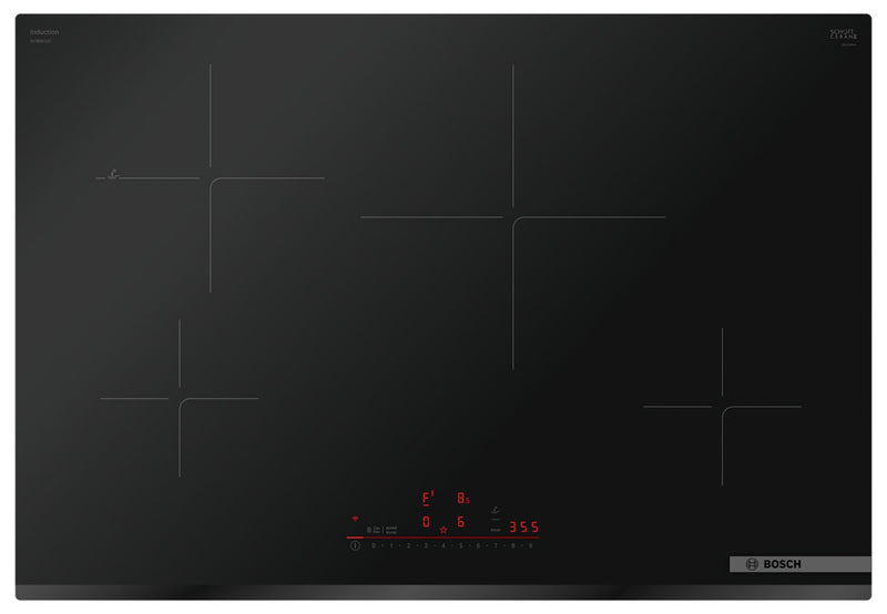 Bosch 30" 800 Series 4-Burner Induction Cooktop - Black - NIT8061UC ...