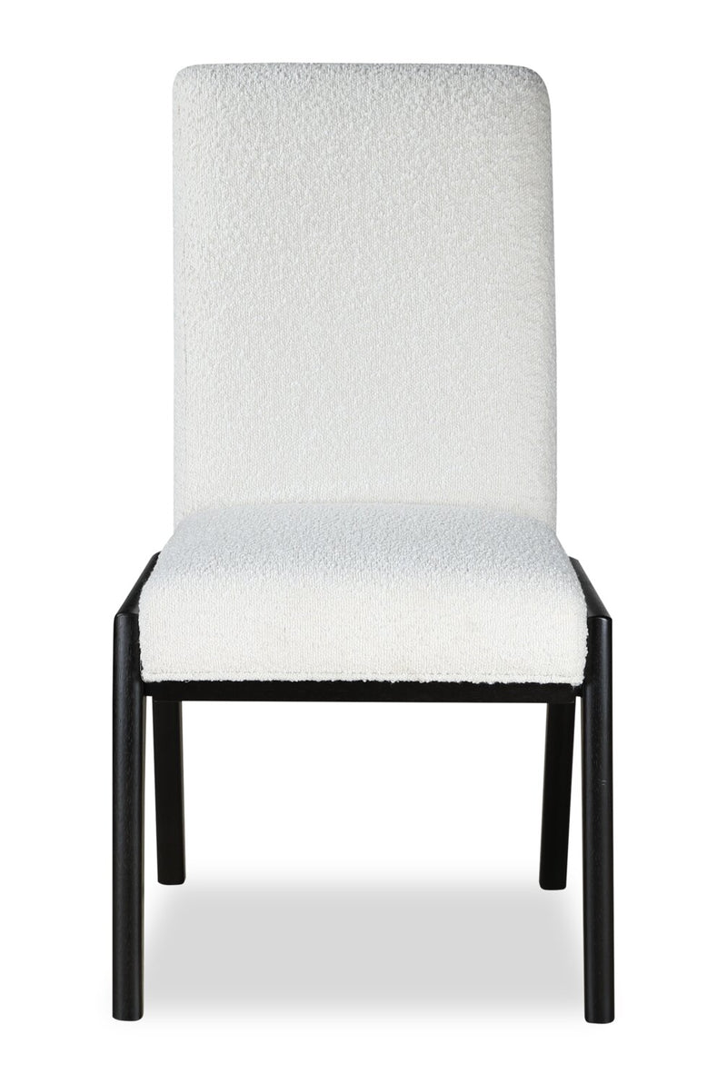 Alma 7pc Dining Set with Table & 6 Chairs, Trestle Base, 86"W - Cha ...