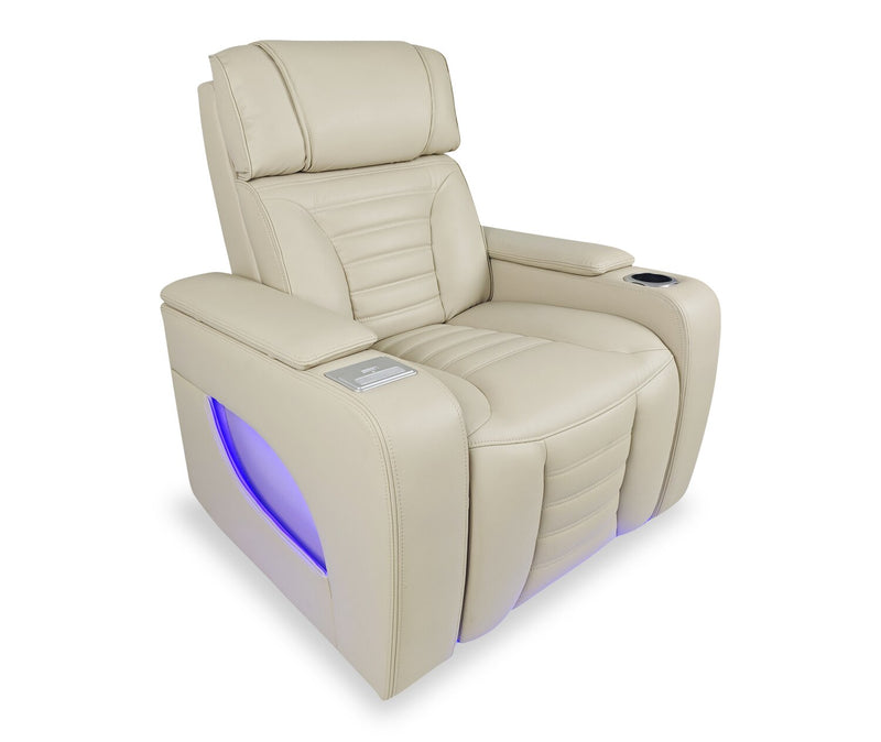 Zen 40" Leather-Look Fabric Power Reclining Massage Chair with Powe ...